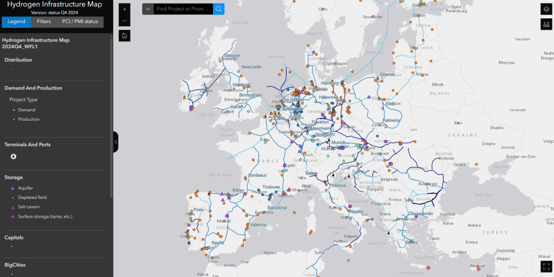 Infrastructure projects | European Hydrogen Observatory